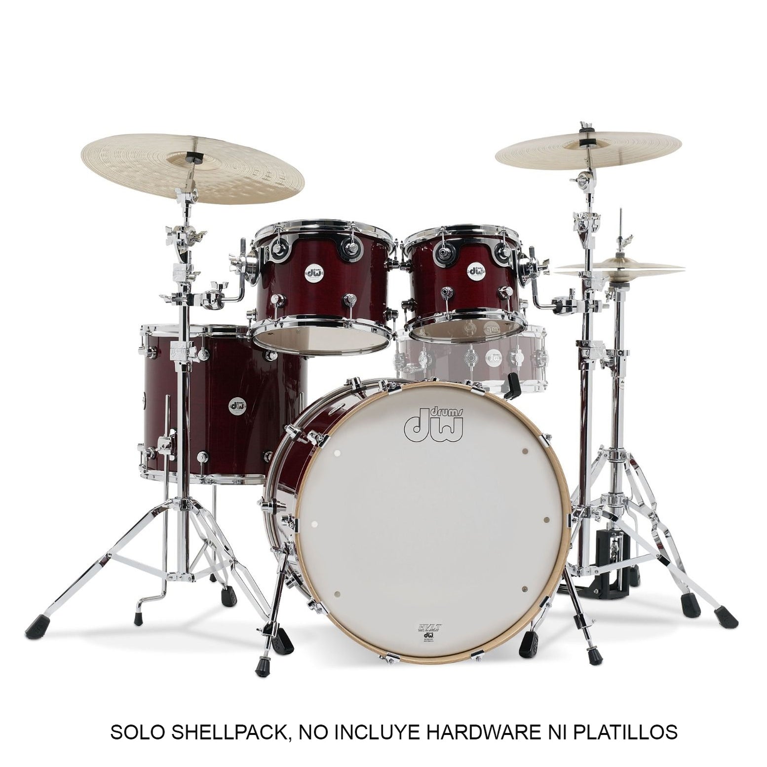 Batería DW Design Series® - Cherry Stain Lacquer, Shell Pack de 4 ...