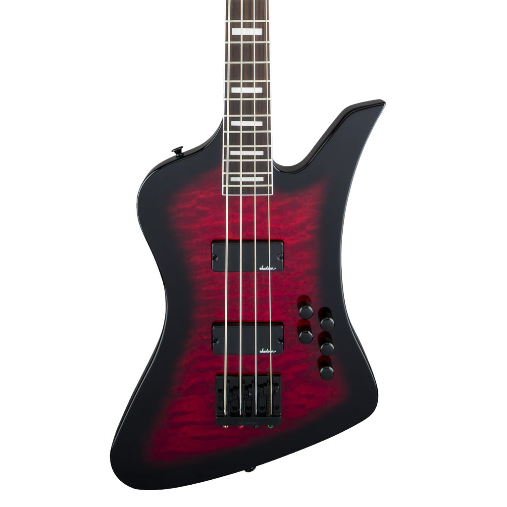 Bajo Eléctrico Jackson Kelly Bird Bass JS3Q - Transparent Red ...